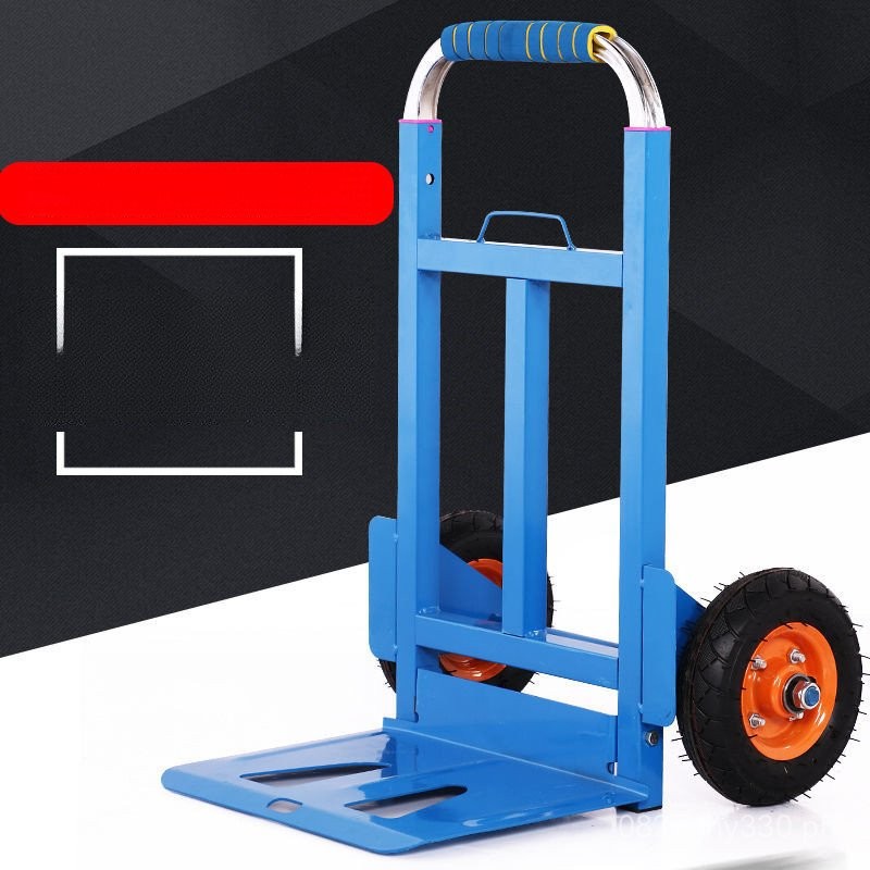 Portable Shopping Cart Luggage Cart Hand Truck Heavy Duty Folding ...