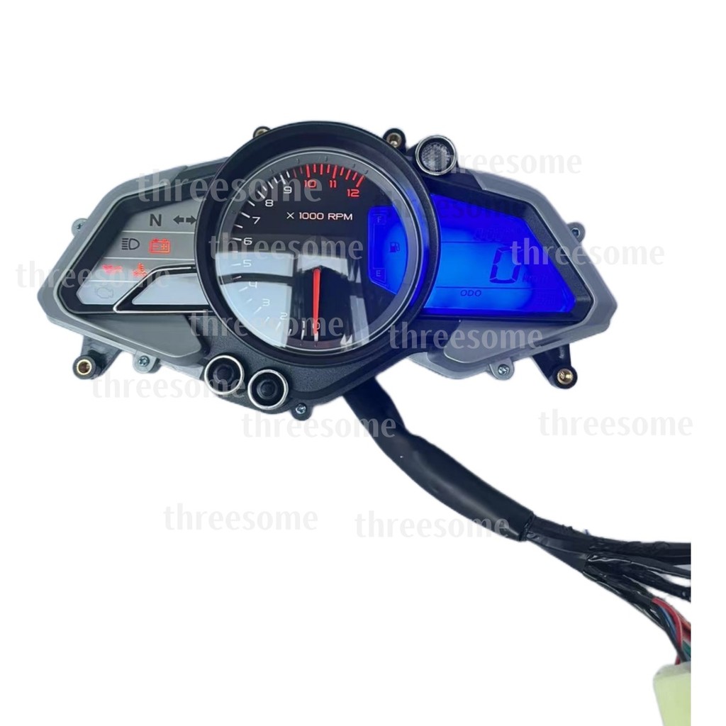 Digital Meter LED Speedometer Gauge Motorcycle Odometer For Bajaj ...