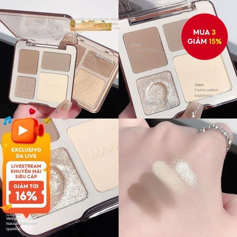 The three -dimensional color palette has a high gloss with four ...