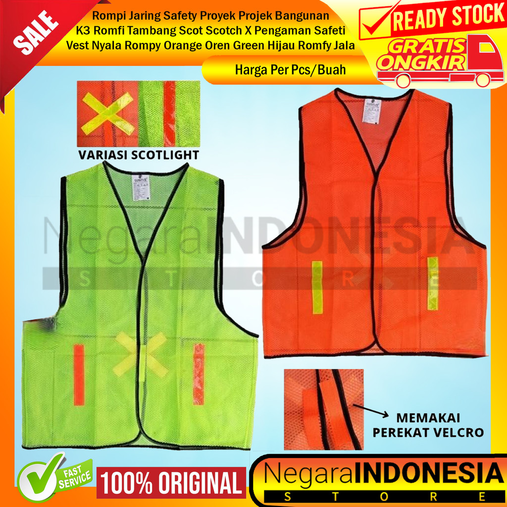 Safety K3 Romfi Mining Scot Scotch X Safety Safety Vest Rompy Orange ...
