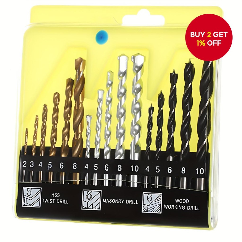 Brad Point Masonry Drill Bits, Wood Drill Bit Set, Metal Drill Bit ...