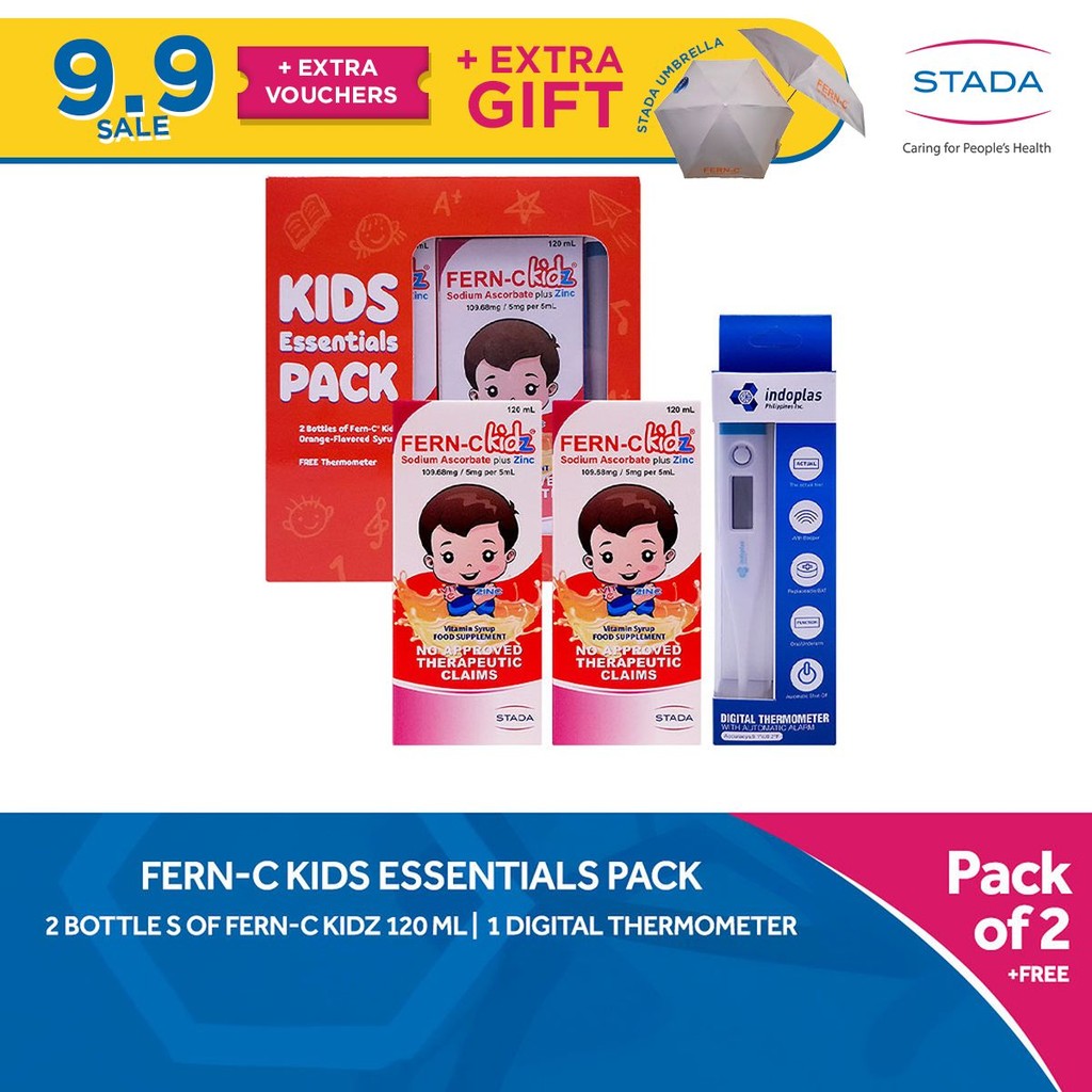 [Bundle 5% OFF] Fern-C Kidz Syrup 120ml x2 | Non-Acidic Vitamin C for ...