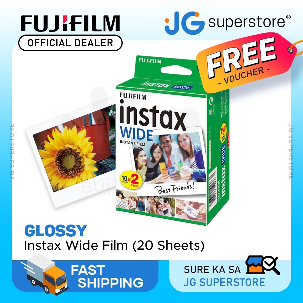 FUJIFILM Instax Regular Wide 20 Sheets Film - Double Pack | JG ...