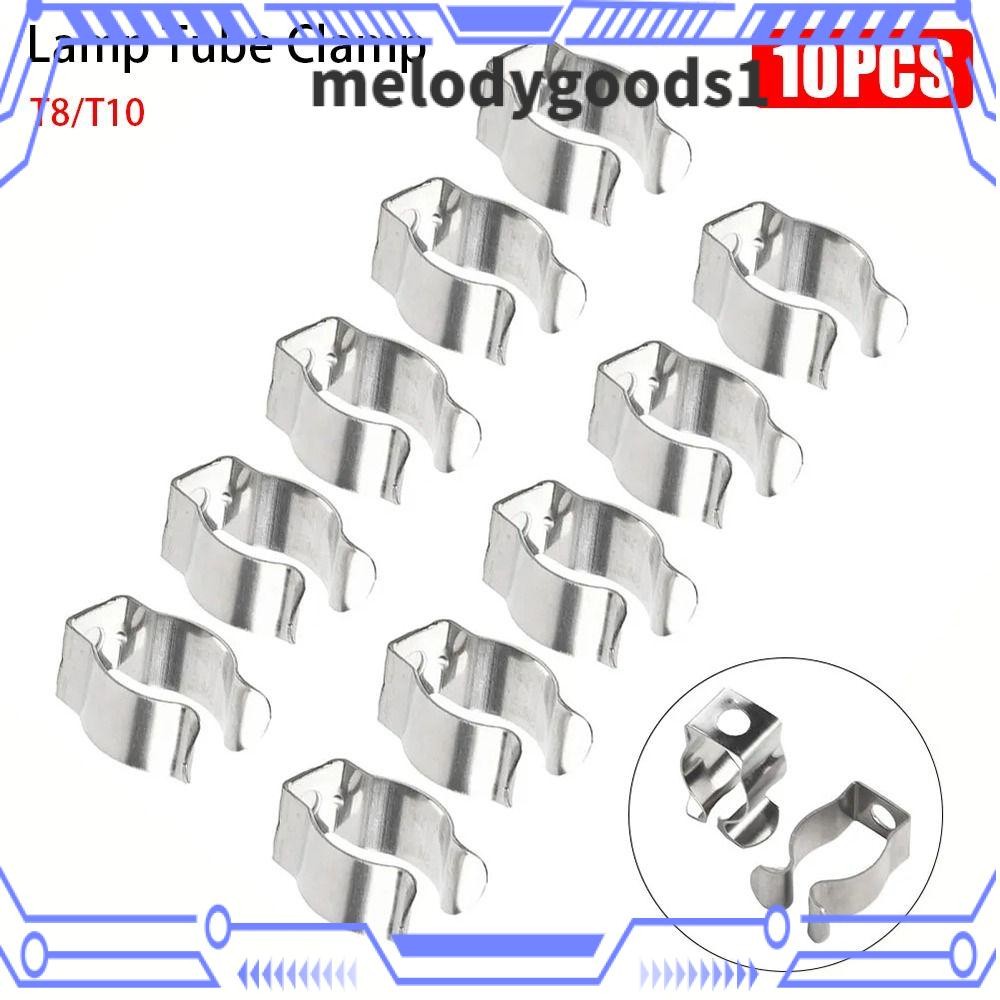 MELODYGOODS 10Pcs Lamp Tube Clip, Fixing Clips Base Tool Spring Terry ...
