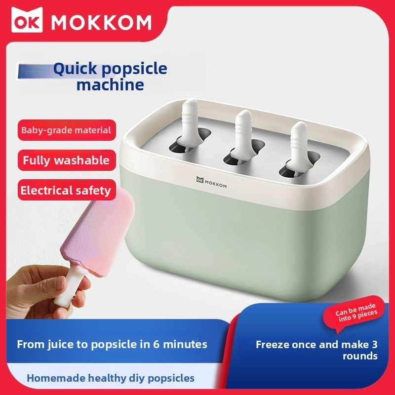 MOKKOM Ice Pop Maker - Home Mini Ice Cream Machine for Kids, DIY ...