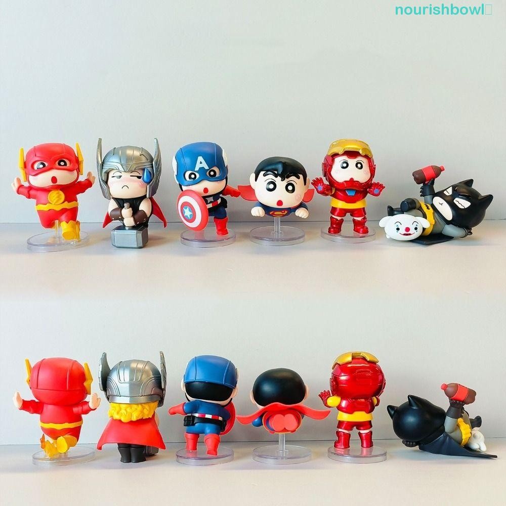 NOURISHBOWL Crayon Shin-Chan Anime Figure, Superhero Style Superman ...