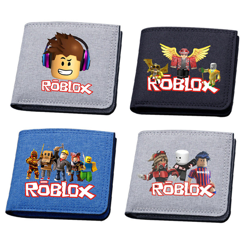 New Roblox Wallets Cartoon Game Figure Printed Coin Purse Kids Multi ...