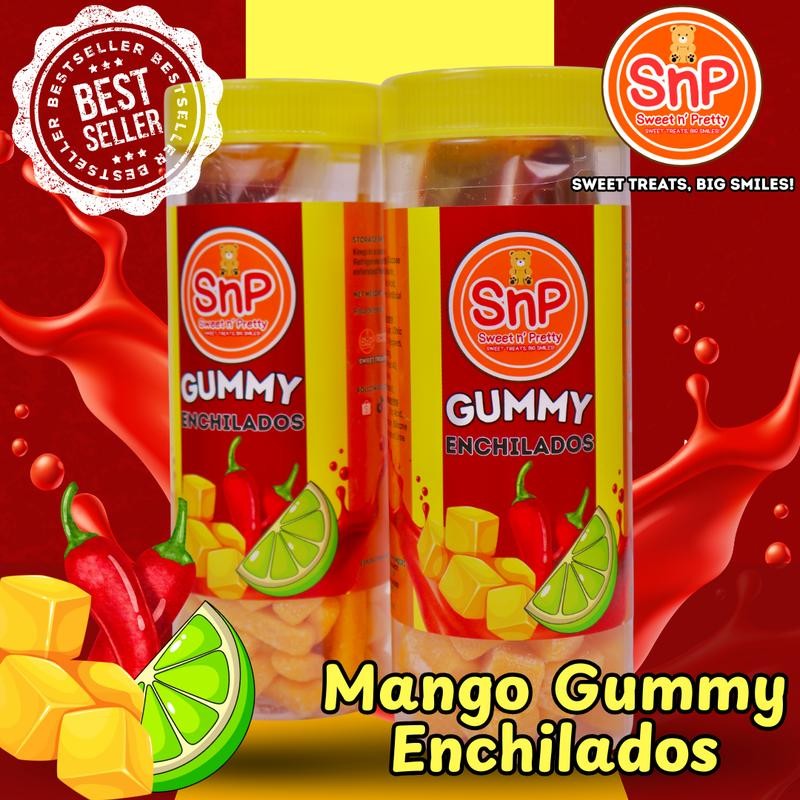 MANGO GUMMY ENCHILADOS - Special Gummy Snack Sour, Salty, Sweet and ...