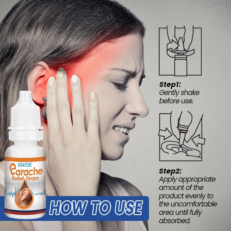 30ML Tinnitus liquid Ear Drops Infection Remover Earache Cleaning ...
