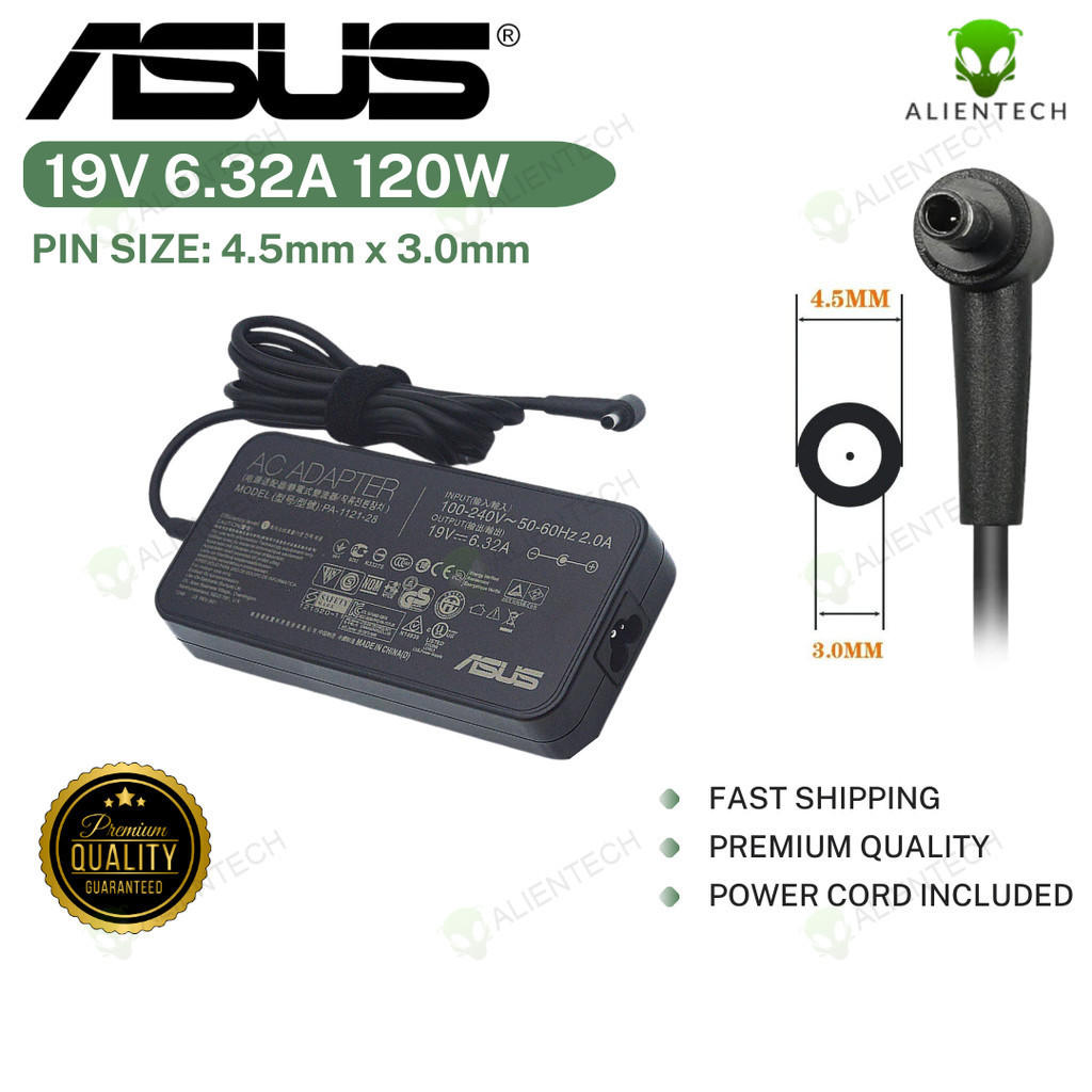 Asus Laptop Charger 19V 6.32A ZenBook Pro Q536FD Q537 Q537F Q537FD Q538 ...