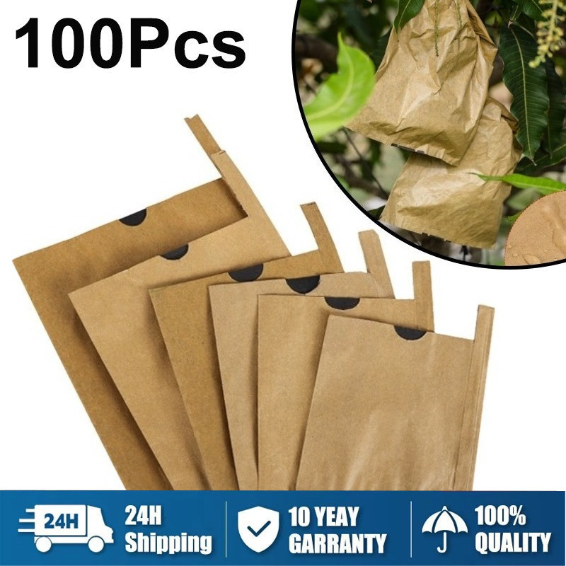 [Free Shipping] 100Pcs Fruit protection paper bags Waterproof pest ...