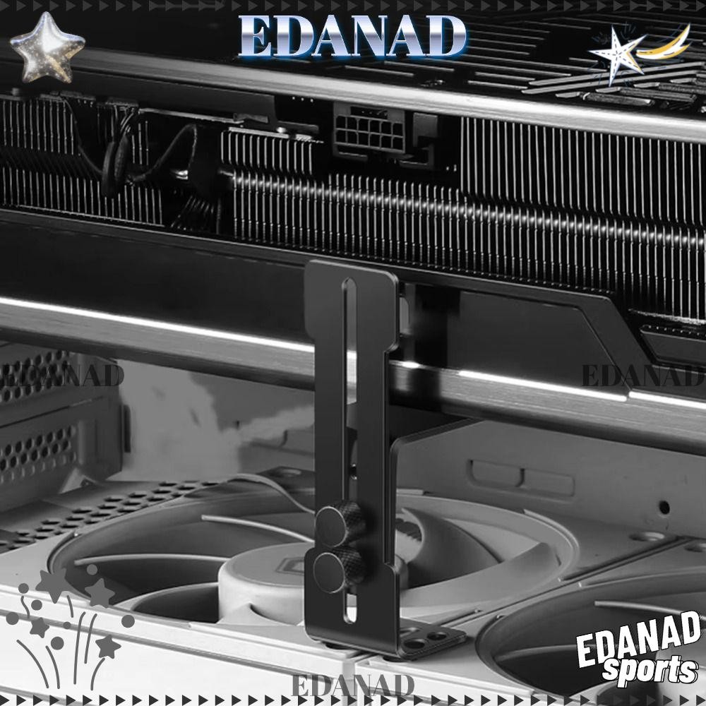 EDANAD Graphics Card Holder, Sliding Chassis 12cm Fan Position GPU Support Frame, Metal Prevent ...