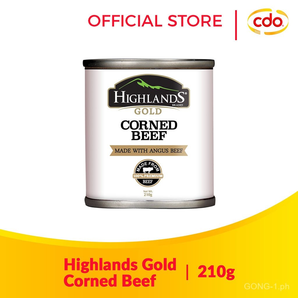 HIGHLANDS Gold Corned Beef 210g | Shopee Philippines