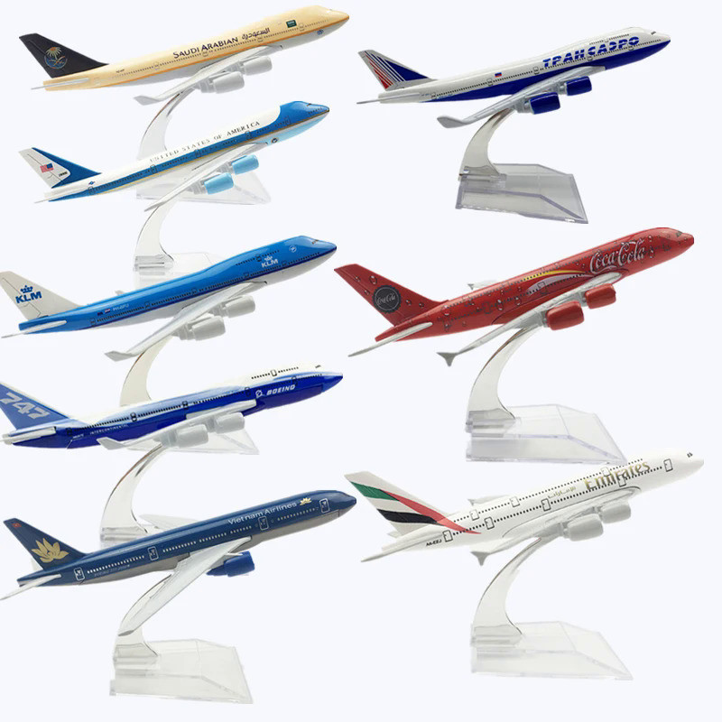 16cm Boeing B747 B787 Airbus A380 Model Airplane Kits Gift Plane Model ...
