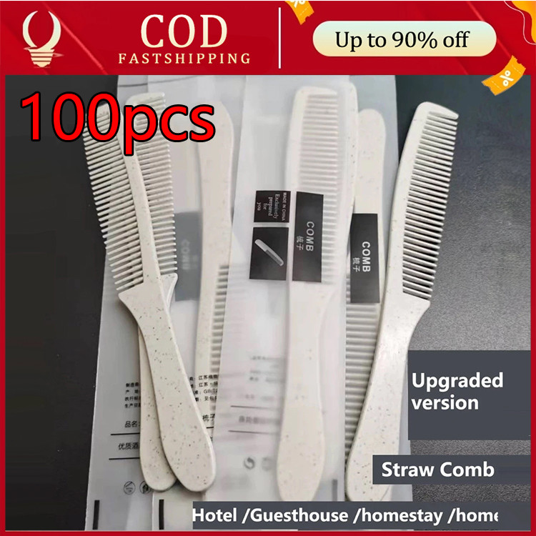 Individually Wrapped Soft White Banana Comb Straw Comb Hotel Disposable ...