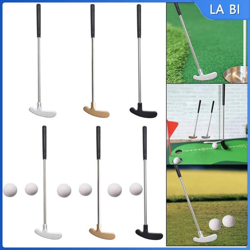 [Wishshopeehhh] Mini Golf Putters Toy Golf Clubs 15.8cm Golf Set Sturdy ...
