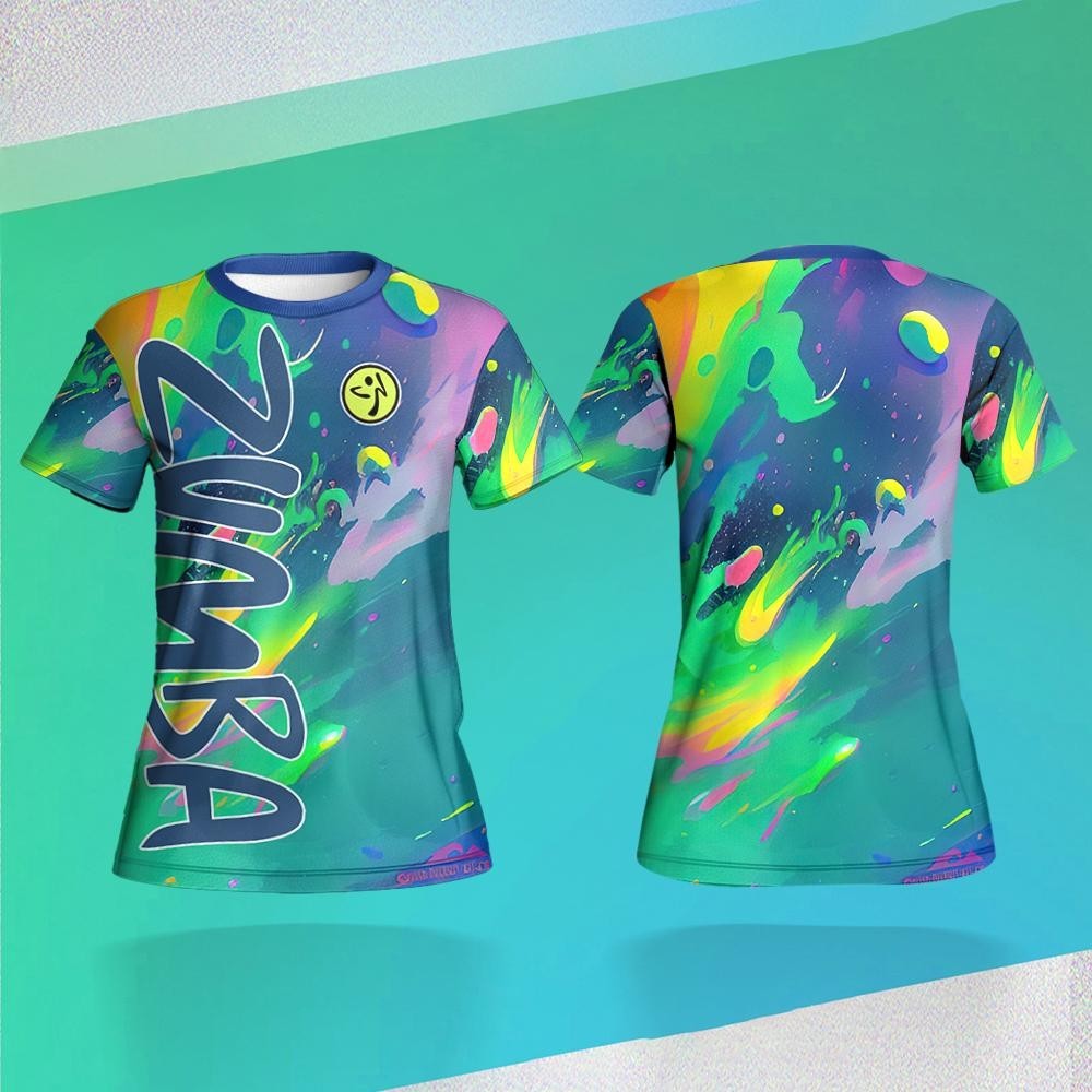 2025 New Design Zumba T-shirt Full Sublimation Zumba Uniform T-shirt ...