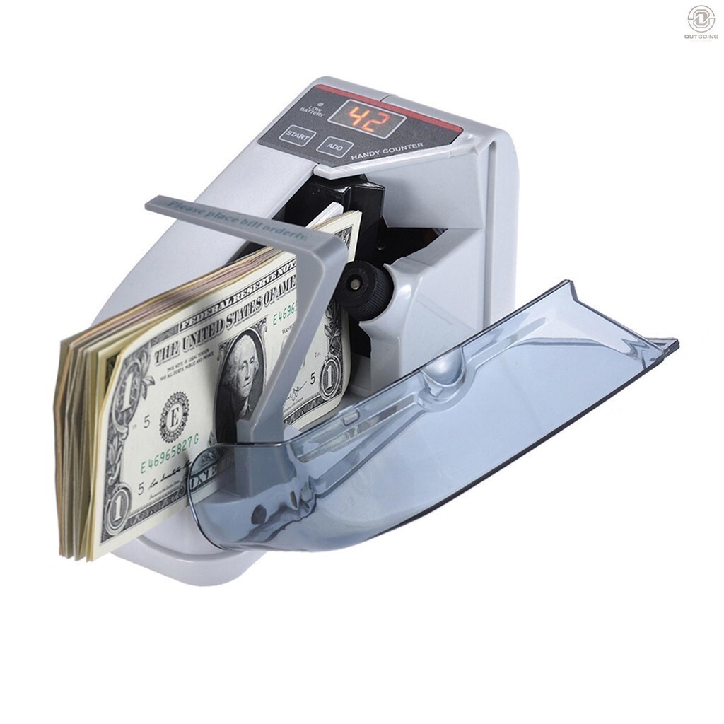 [OUGO] Mini Handy Bill Cash Banknote Counter Money Currency Counting ...