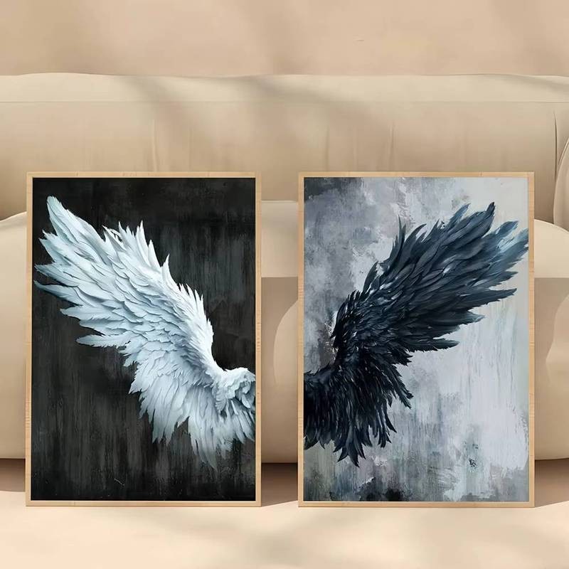 Angel Wings Canvas Art Abstract Wall Decor Art Home Wall Decor Canvas ...