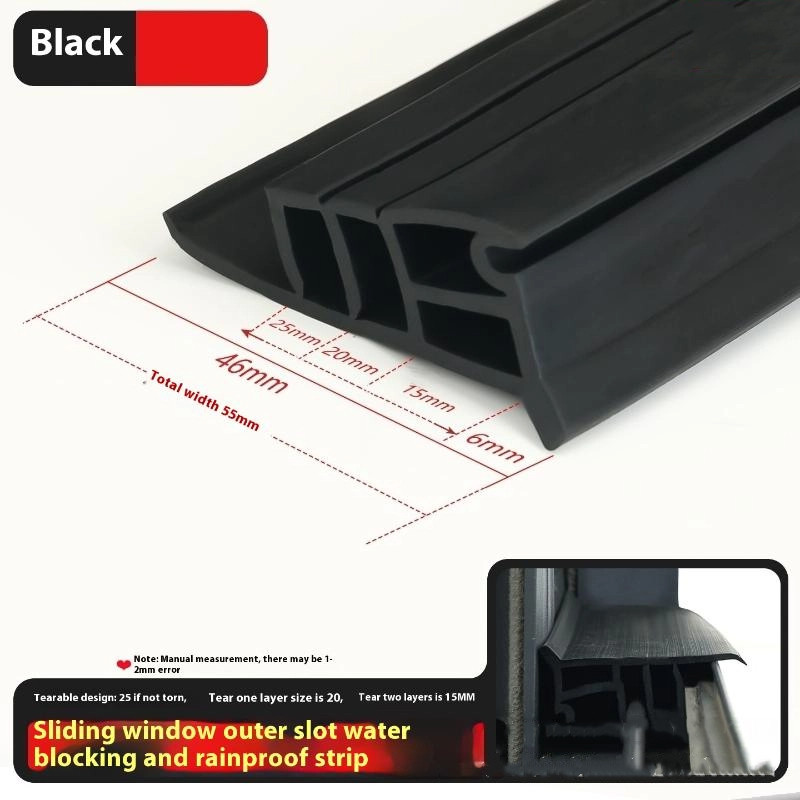 [newnorthcast] 50cm Home Window Water Blocking Bar Sliding Window Rain ...