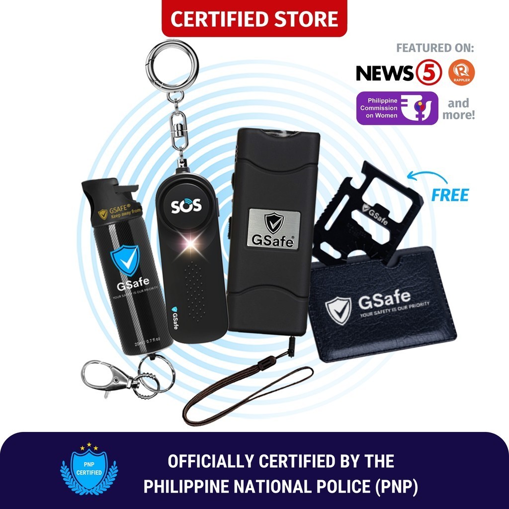 (New!!) GSafe 3 in 1 Safety Kit Set Bundle Set, Safety Alarm Kit Set ...