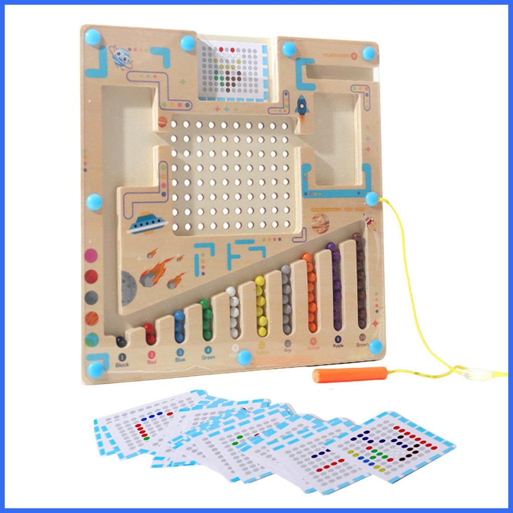 Magnetic Color Maze Magnet Board Color Sorting Activities Preschool ...