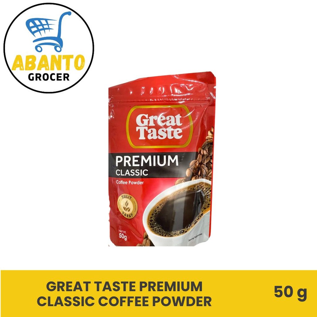 GREAT TASTE COFFEE PREMIUM 50G | Shopee Philippines