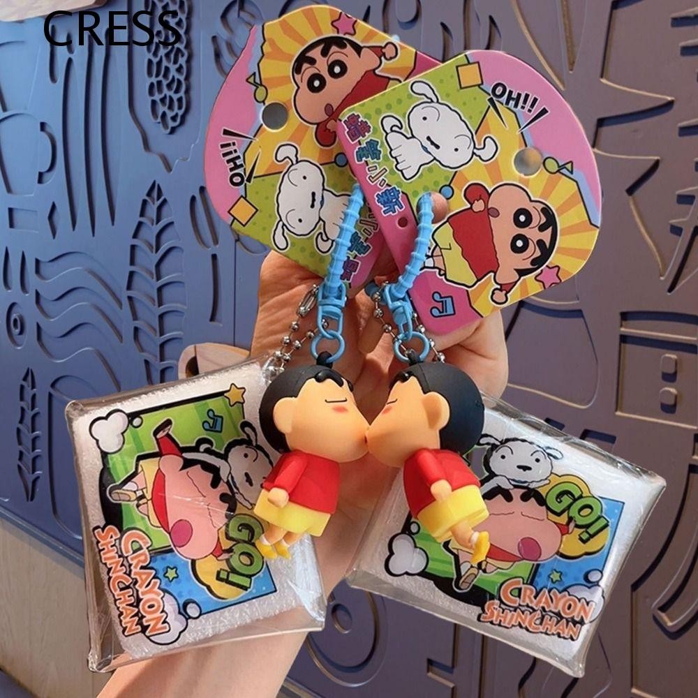 CRESS Crayon Shin Chan Keychain, Earphone Storage Bag Crayon Shin-chan ...
