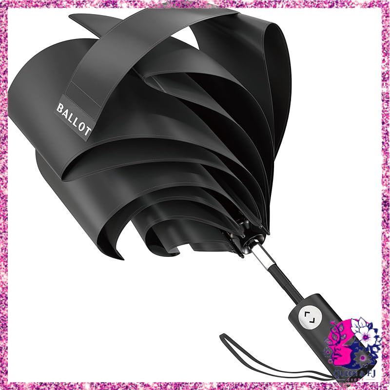 BALLOT Compact Automatic Folding Umbrella 210g Waterproof Anti-Wind Men ...