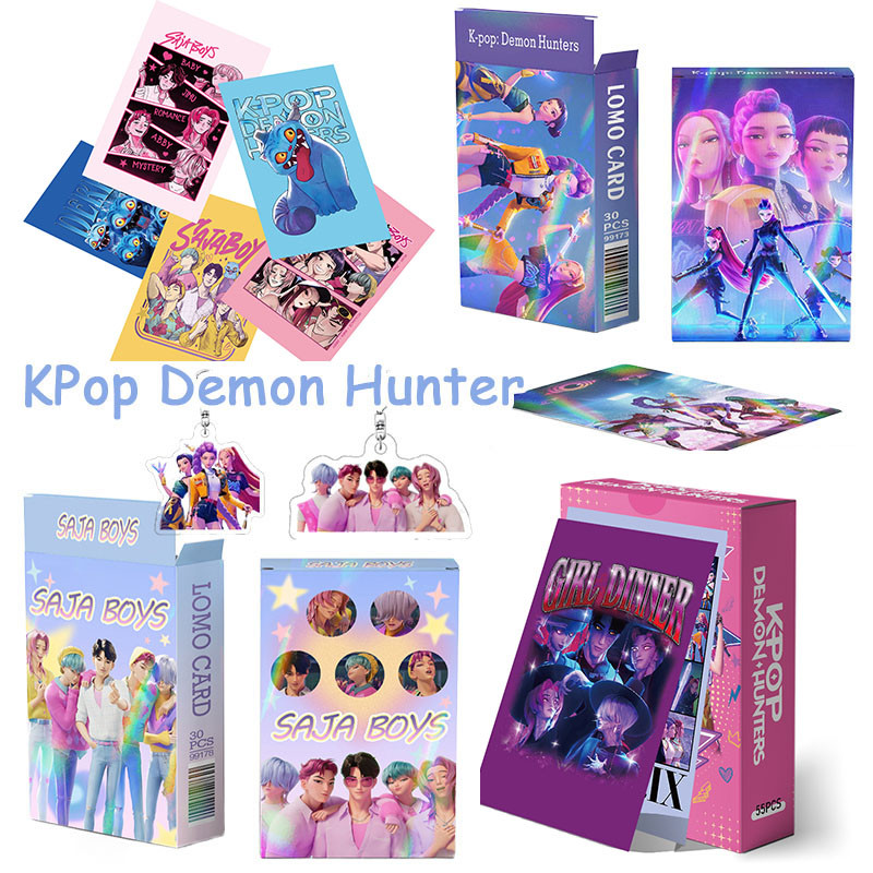 KPop Demon Hunters Saja Boys 92pcs Lomo Card Sticker Rumi Jinu Photocard Collection | Shopee ...