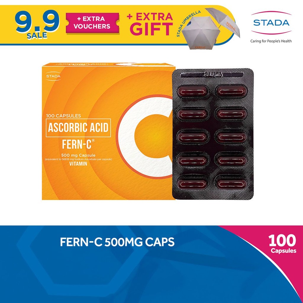 Fern-C 100 Capsules | Non-Acidic Vitamin C for Daily Immunity | Shopee ...