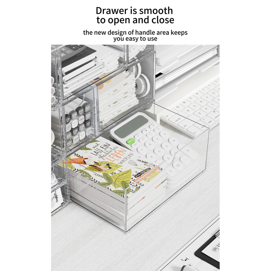 KITkitchen Desktop Organizer Storage Box Stackable Drawer Type ...