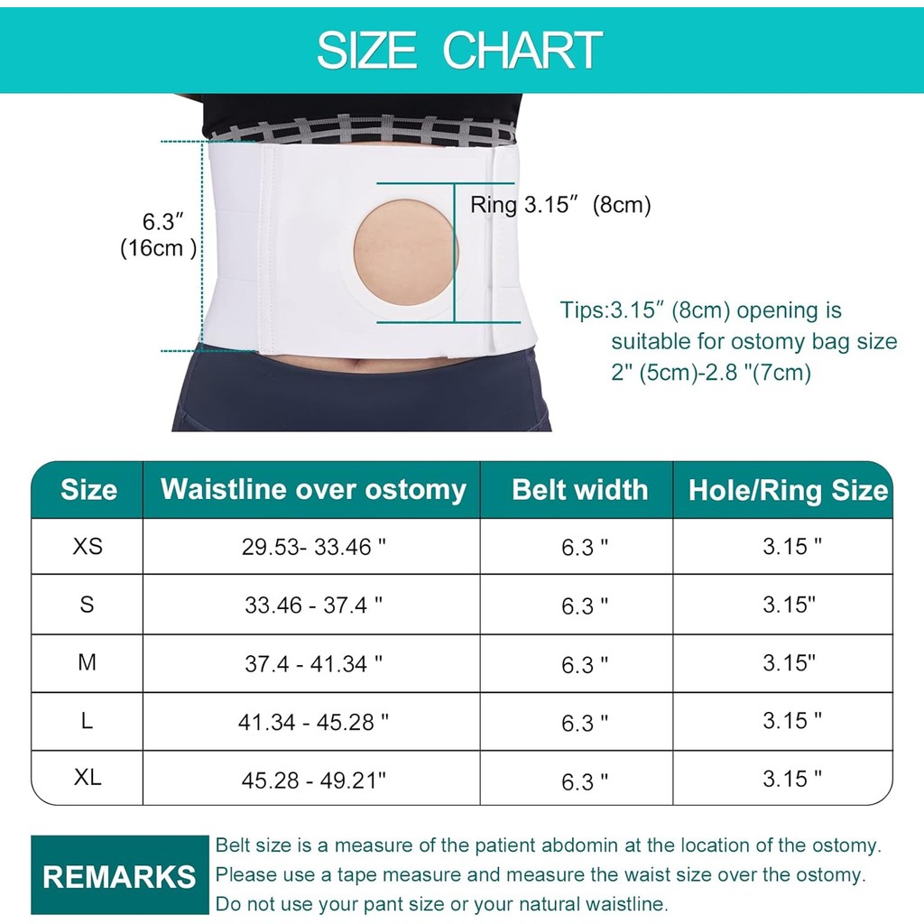 Medical Ostomy Belt Ostomy Hernia Support Belt Abdominal Binder Brace ...