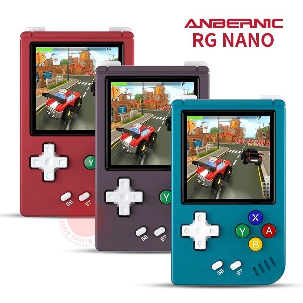 ANBERNIC RG Nano Pocket Retro Handheld Game Console 1.54" IPS Screen ...