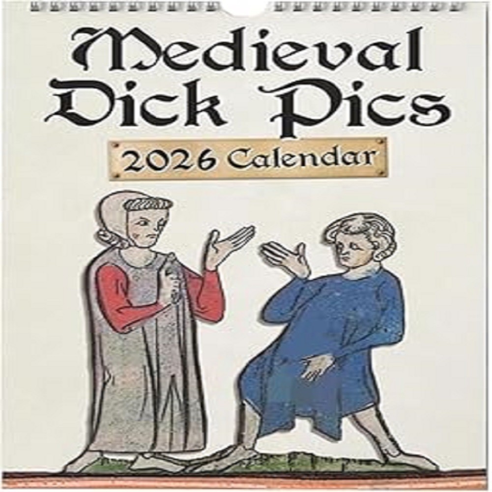Medieval Pics 2026 Calendar Prank Medieval Wall Calendar (with Box ...