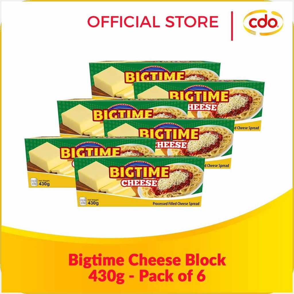 CDO|mjBIGTIME;OA)Cheese/c$430g^Z$-^m$Pack^o$of^m$6 | Shopee Philippines