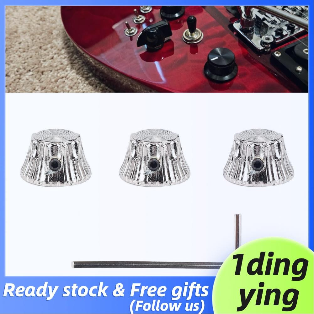 1dingying ph 3Pcs Electric Guitar Knobs Metal Potentiometer With Wrench