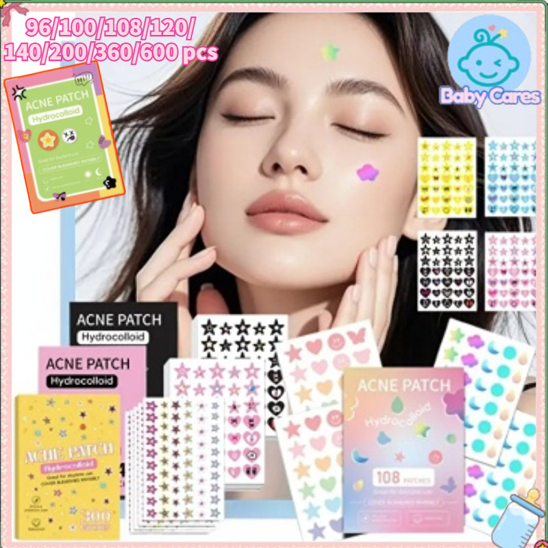 108/200/360/600 PCS Star Pimple Patch Waterproof Colorful Cute Anti ...