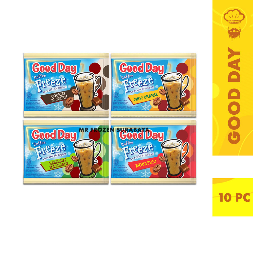 Coffee Good FreezeDAY All Variants Instant Coffee Powder Milk Sachet 1 ...