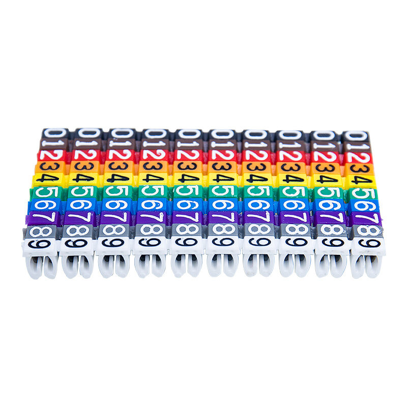 Colorful Digital Labeling PVC Pipe Cable Management Network Wire ...