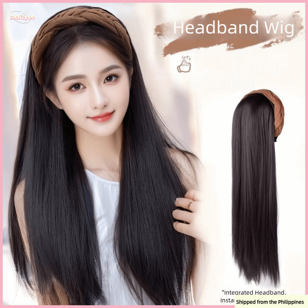 SHELFZY Curly Headband, Natural Hair Extension Hairpieces Synthetic ...