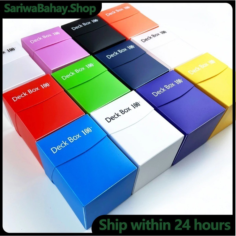 Pure Color Trading Card Box TCG Cards Deck Case Storage Box Game ...