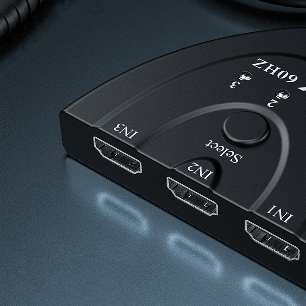 4K HDMI-Compatible Splitter Hub Switcher 3 in 1 Out HDMI-Compatible ...