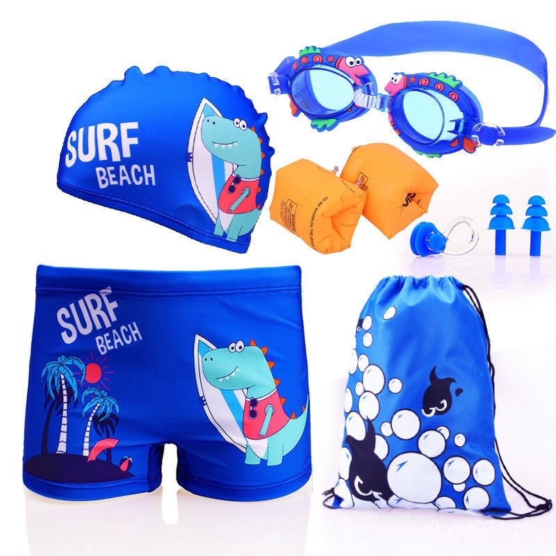 Boys' Large Swim Cap Cartoon Swimming Children's Swim Goggles Children ...