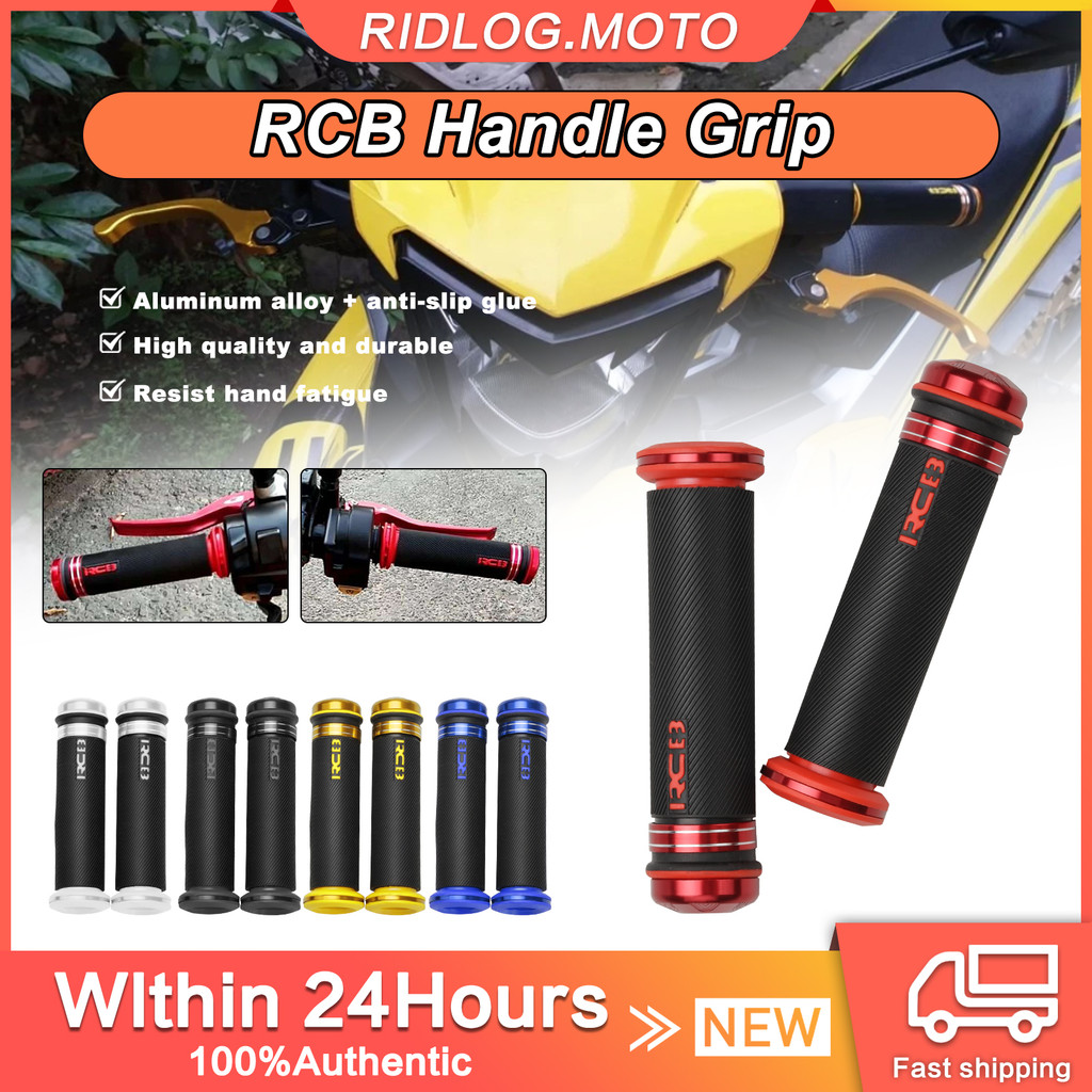 1 Pair RCB Handle Grip Motorcycle Racing Alloy Handle Grip Universal ...