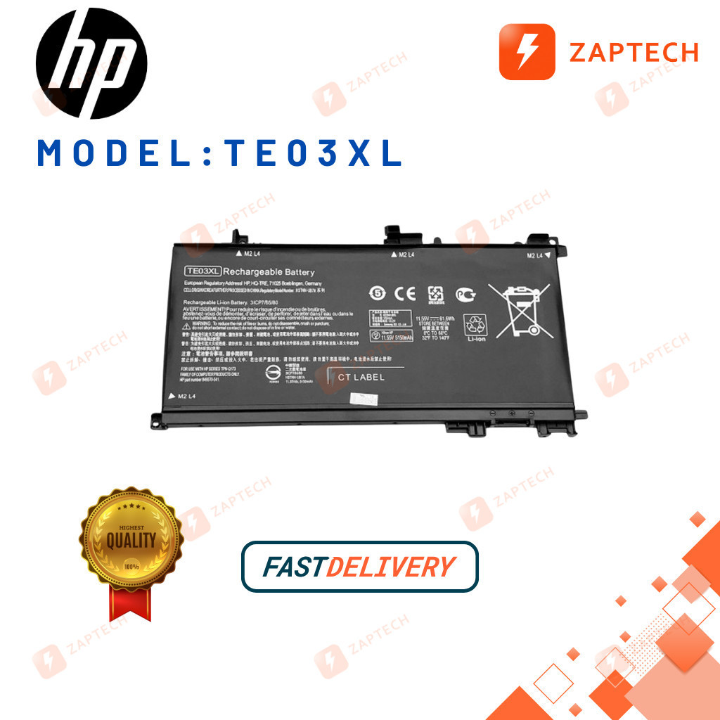 HP Pavilion Laptop Battery TE03XL for 15- BC407TX BC412UR BC418UR ...
