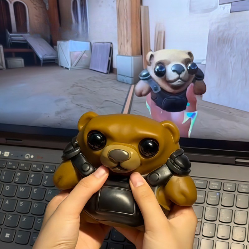 VALORANT Tactical Bear Squishy Squeeze Toy Voice Toys Contract Game ...