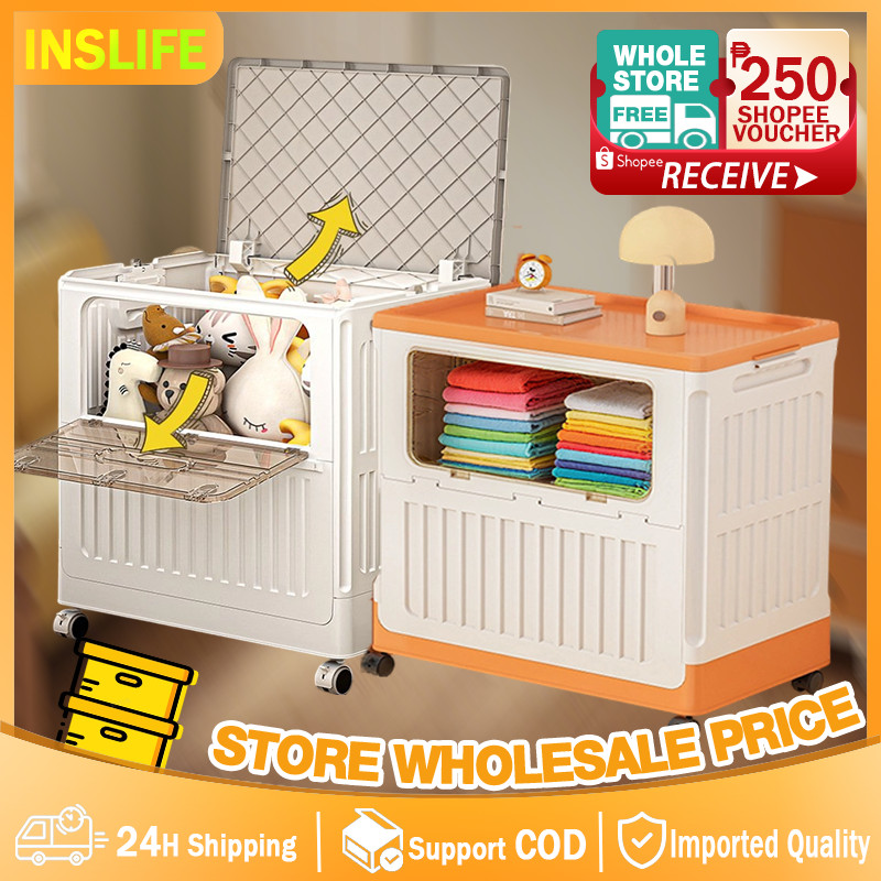 Large Capacity Storage Box 150L Plastic Clothes and Toys Organizer ...