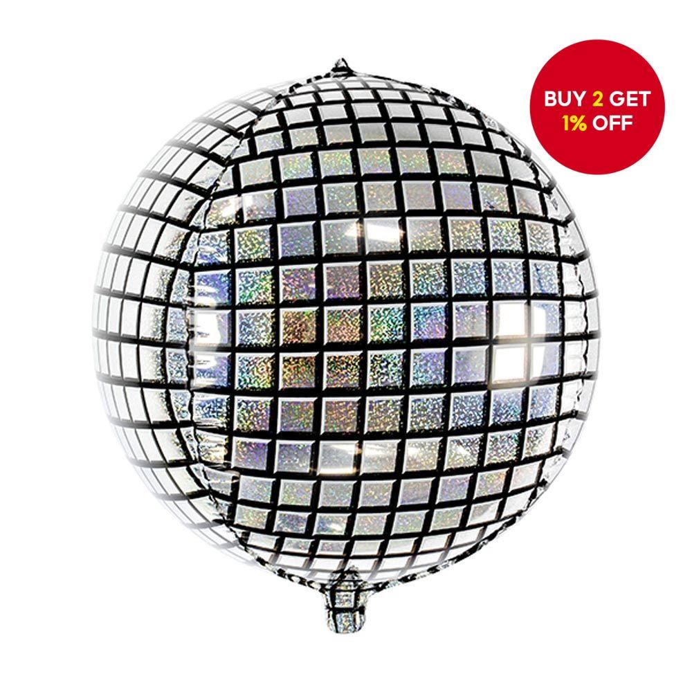 10-Pack 22-Inch 4D Metallic Foil Balloons – Disco Theme for Nightclub ...