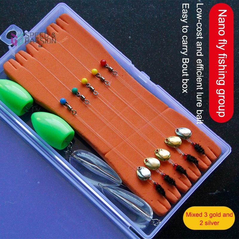 Speed Fly Hook Fishing Bait Set Tied Up Lure Fake Bait Fly Hook ...